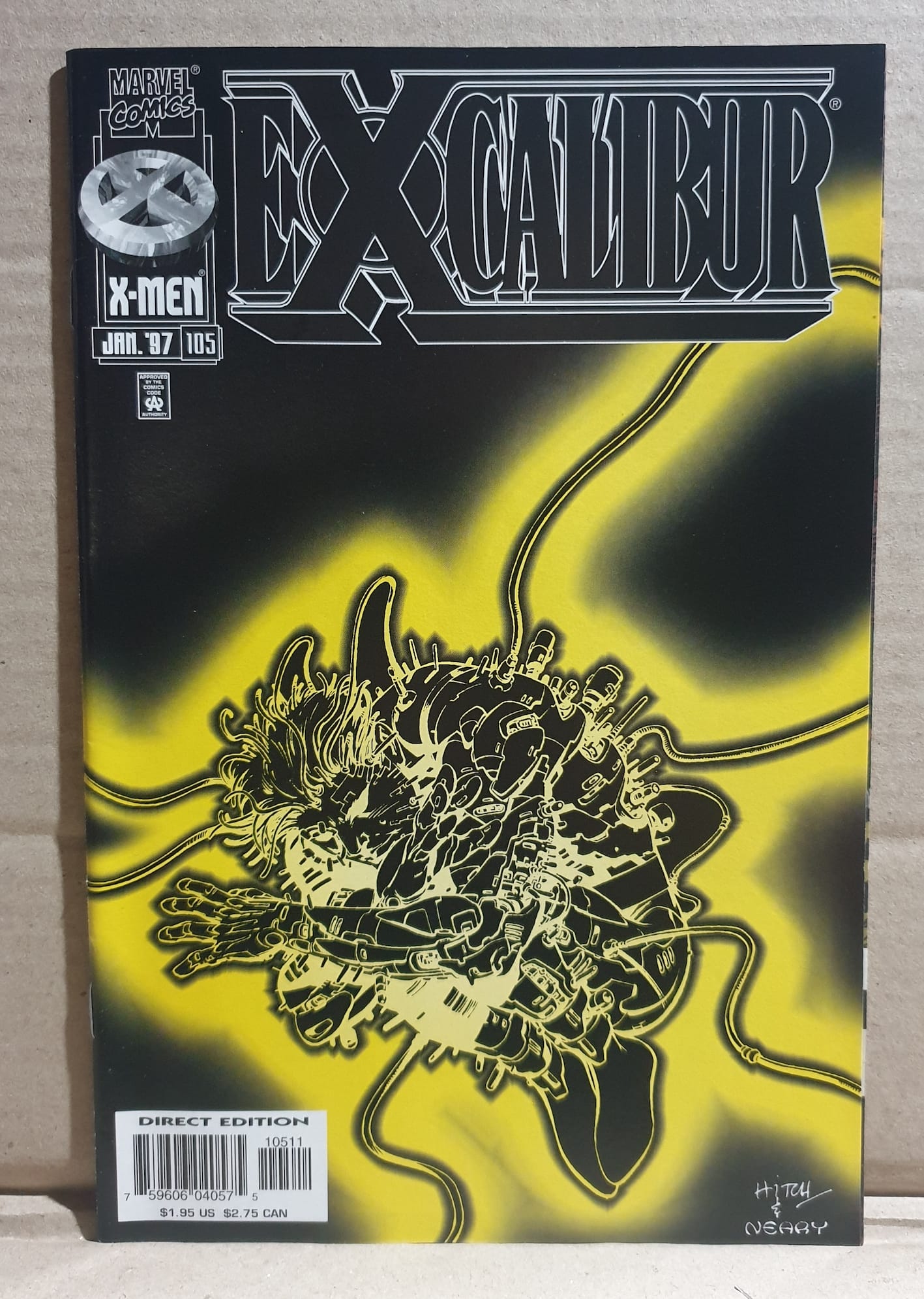 COMIC BOOK ~ MARVEL EXCALIBUR #105 - X Marks The Shop