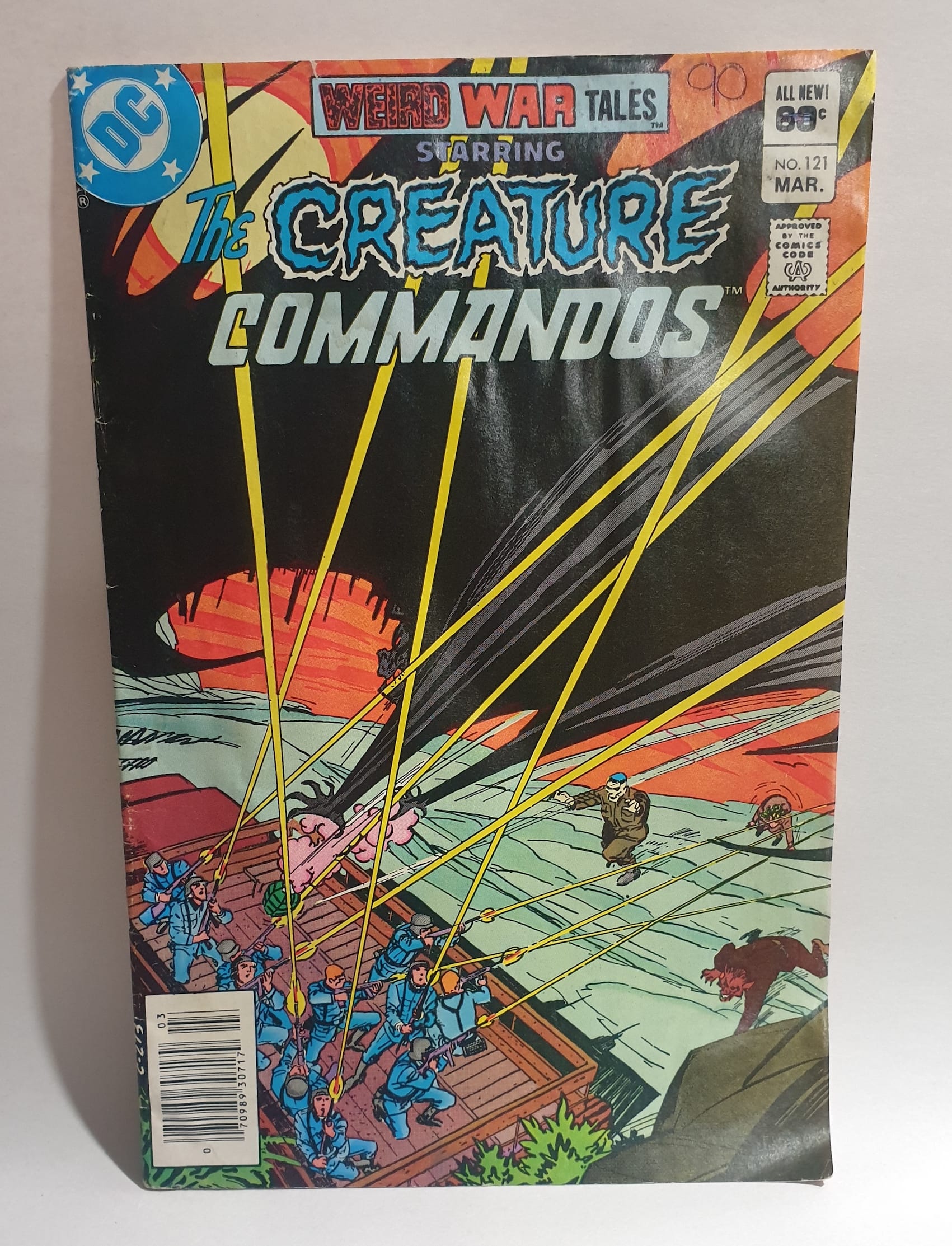 COMIC BOOK ~ THE CREATURE COMMANDOS DC #121 - X Marks The Shop