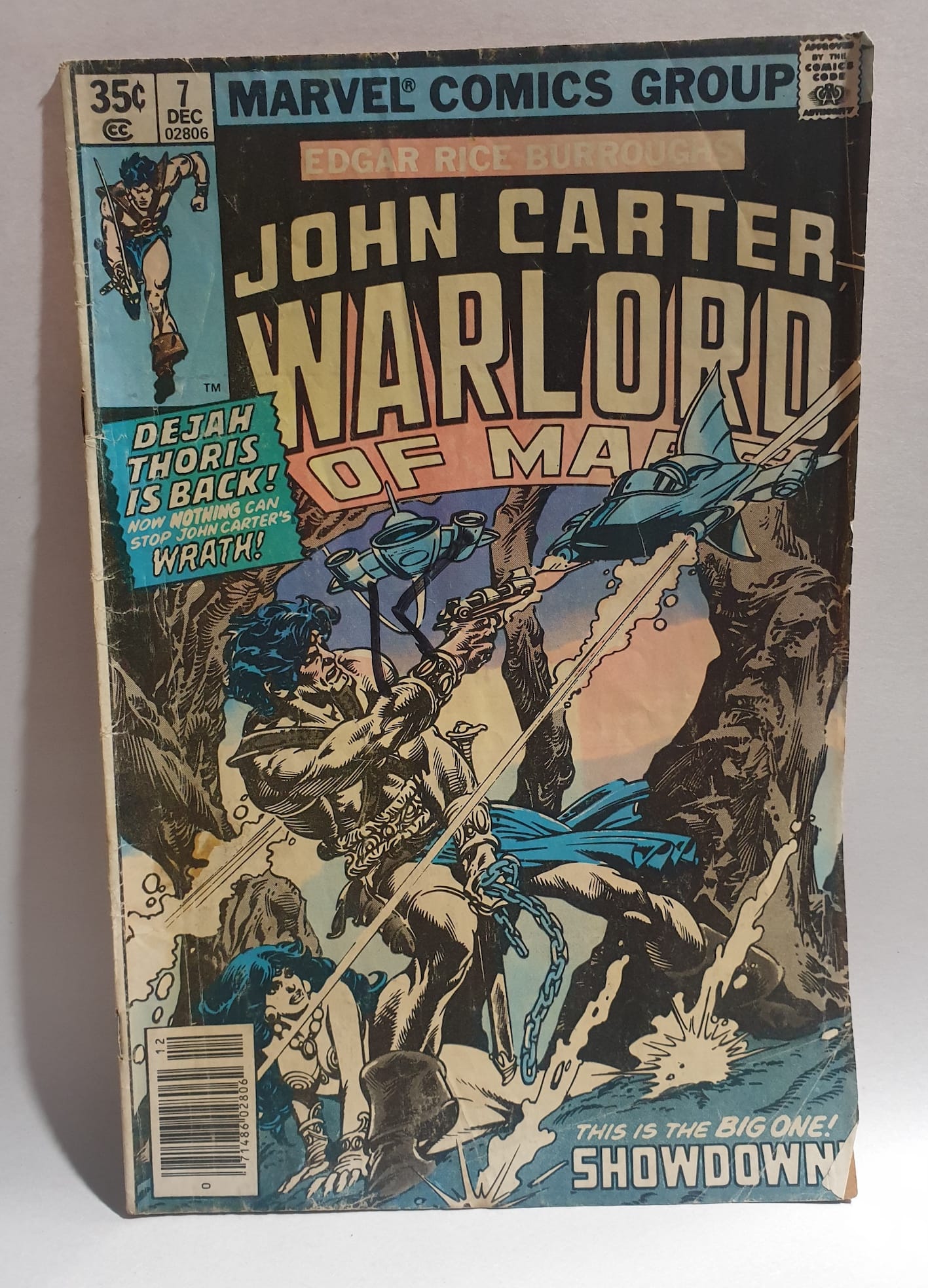 COMIC BOOK ~ JOHN CARTER WARLORD OF MARS MARVEL #7 - X Marks The Shop