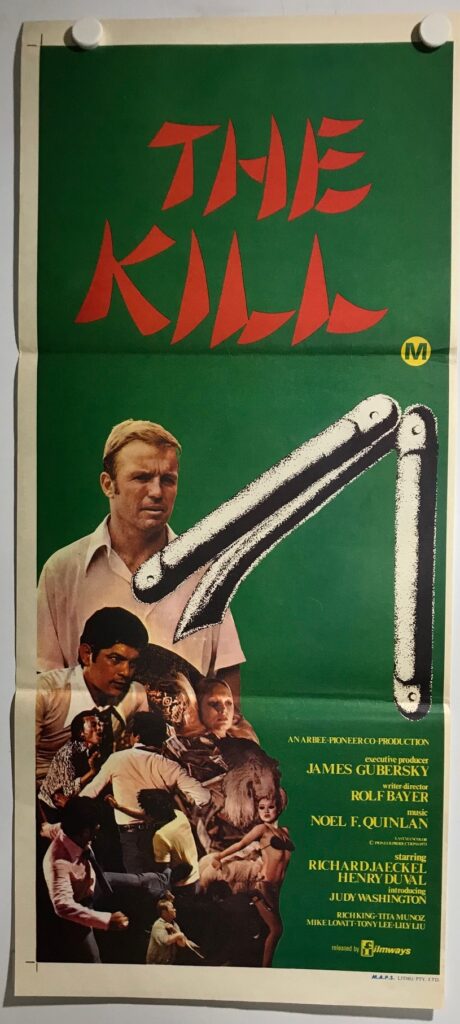 ORIGINAL DAYBILL MOVIE POSTER - THE KILL - 1975 - X Marks The Shop