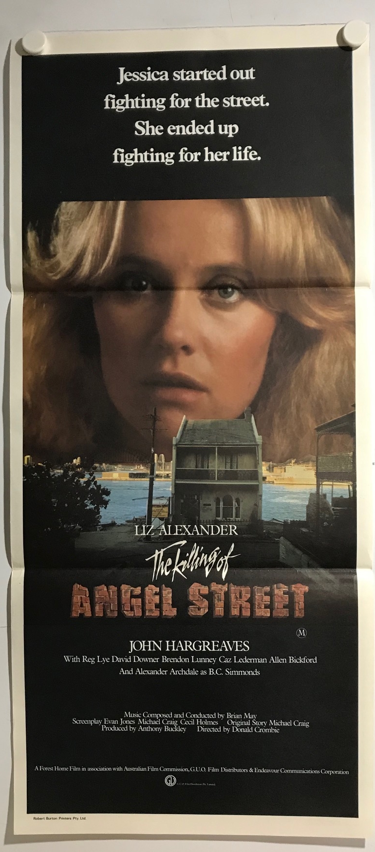 ORIGINAL DAYBILL MOVIE POSTER - THE KILLING OF ANGEL STREET - 1981 - X ...