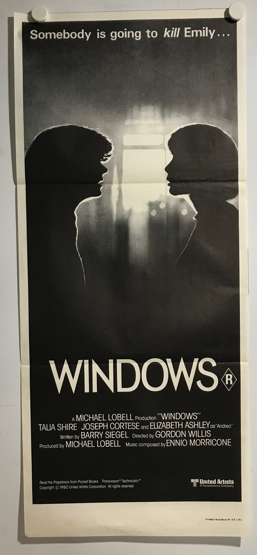 ORIGINAL DAYBILL MOVIE POSTER - WINDOWS - X Marks The Shop