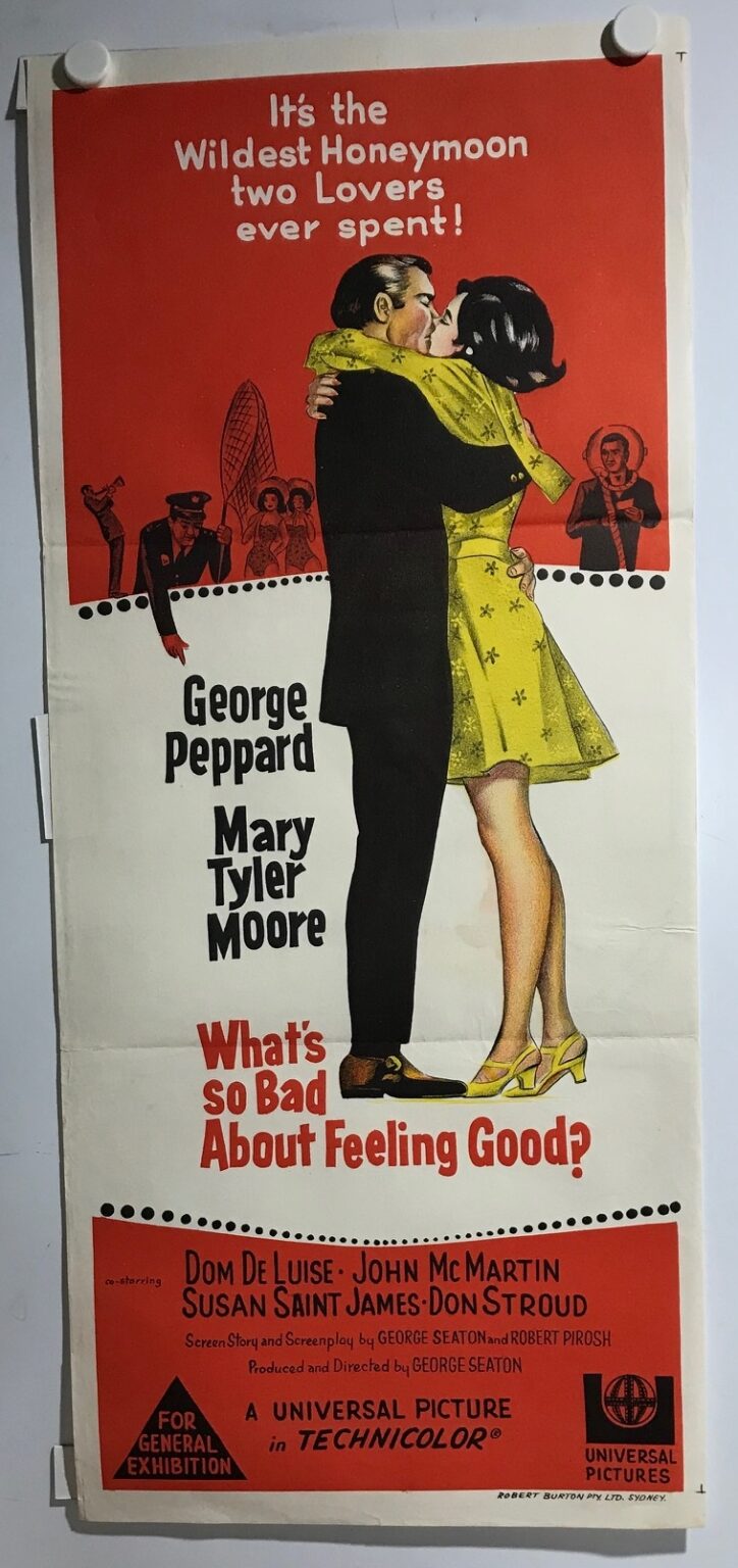 ORIGINAL DAYBILL MOVIE POSTER - WHAT'S SO BAD ABOUT FEELING GOOD ... ORIGINAL DAYBILL MOVIE POSTER - WHAT'S SO BAD ABOUT FEELING GOOD ...