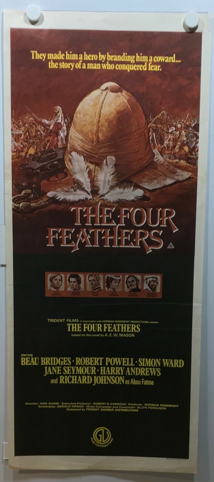 ORIGINAL DAYBILL MOVIE POSTER - THE FOUR FEATHERS - Beau Bridges ...