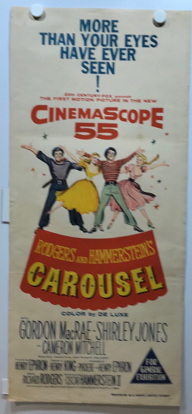 ORIGINAL DAYBILL MOVIE POSTER - CAROUSEL - 1956 - X Marks The Shop