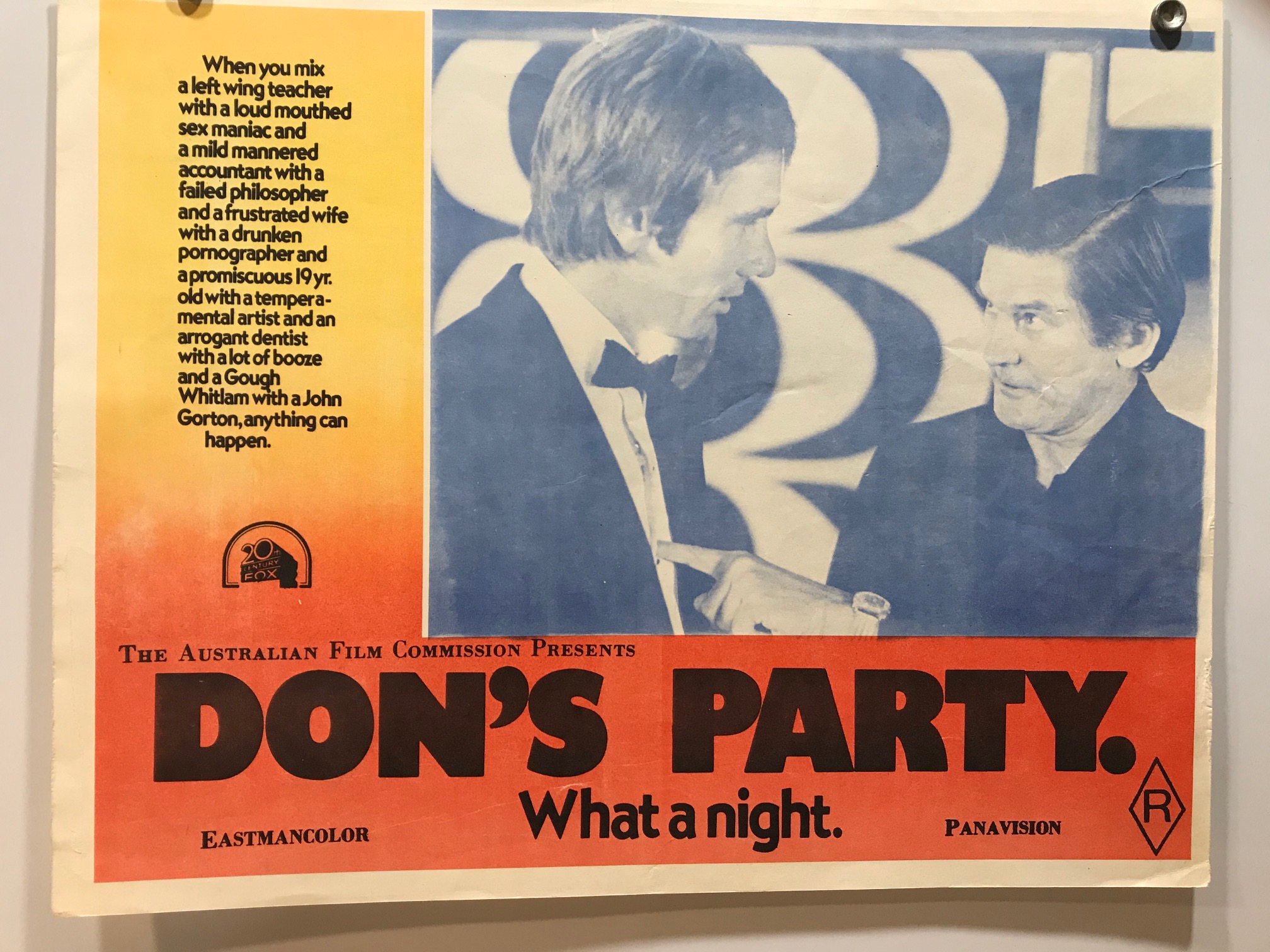 ORIGINAL LOBBY CARD - DON'S PARTY (c) - 1976 - title card - Australia ...