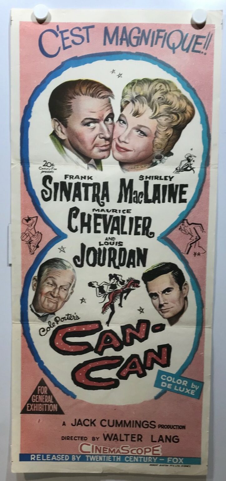 ORIGINAL DAYBILL MOVIE POSTER - CAN-CAN - 1960 - X Marks The Shop