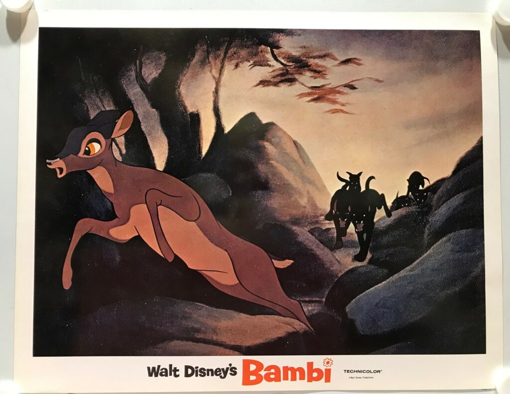 ORIGINAL LOBBY CARDS - BAMBI - Walt Disney's - 1975 - set of 8 plus ...