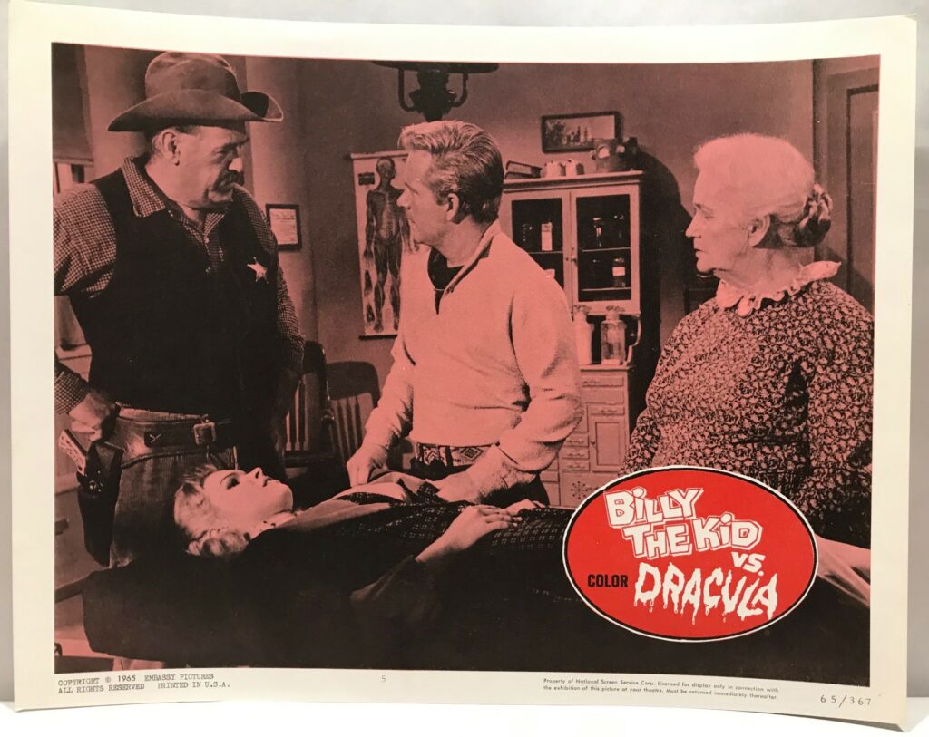 ORIGINAL LOBBY CARD - BILLY THE KID VS DRACULA - 1965 - card #5 - John ...