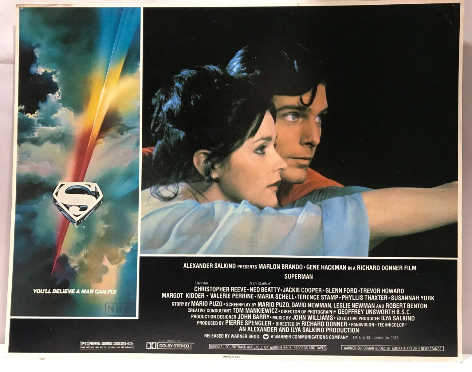 ORIGINAL LOBBY CARD - SUPERMAN (b) - 1978 - title card - Christopher ...