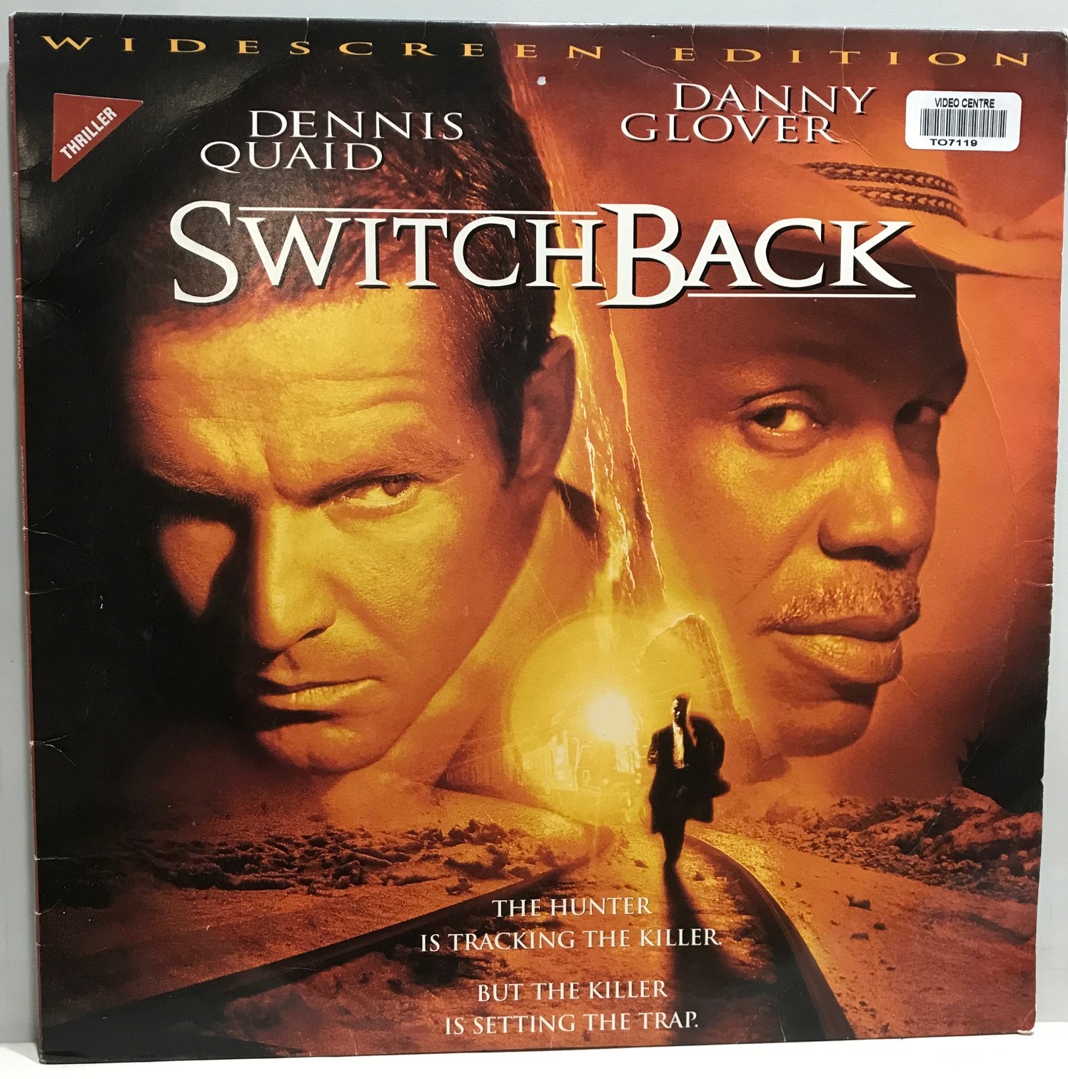 LASERDISC MOVIE - SWITCH BACK - Dennis Quaid, Danny Glover - X Marks ...