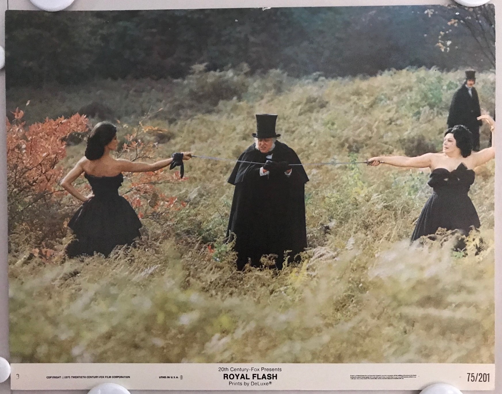 ORIGINAL LOBBY CARDS - ROYAL FLASH - 1975 - set of 8 - Malcolm MCDowell, Britt Ekland, Oliver ...