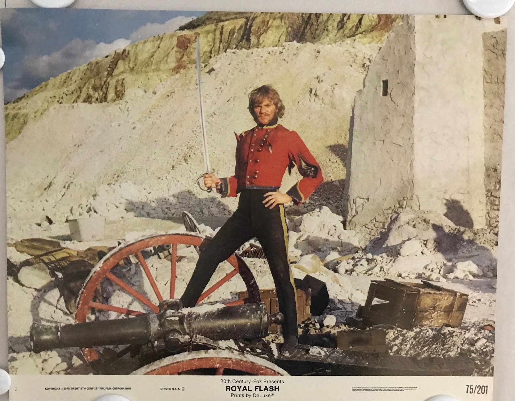 ORIGINAL LOBBY CARDS - ROYAL FLASH - 1975 - set of 8 - Malcolm MCDowell, Britt Ekland, Oliver ...