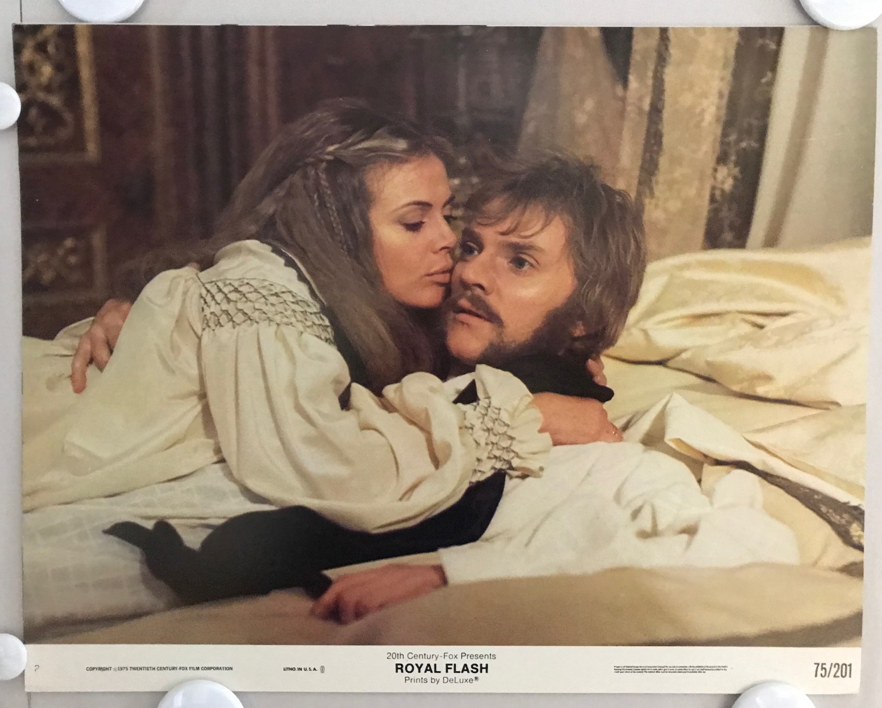 ORIGINAL LOBBY CARDS - ROYAL FLASH - 1975 - set of 8 - Malcolm MCDowell, Britt Ekland, Oliver ...