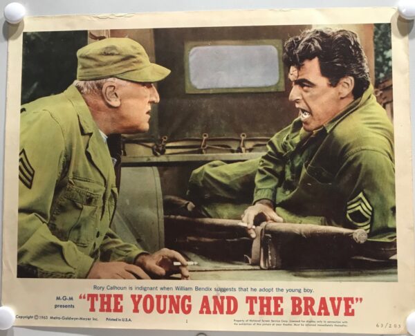 ORIGINAL LOBBY CARDS - THE YOUNG AND THE BRAVE - 1963 - set of 8 - Rory ...