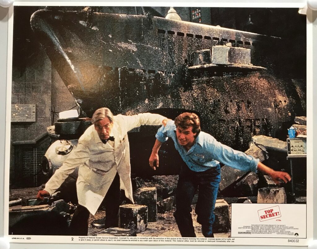 ORIGINAL LOBBY CARDS - TOP SECRET - 1984 - set of 8 - Val Kilmer, Omar ...