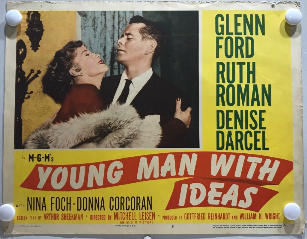 ORIGINAL LOBBY CARDS - YOUNG MAN WITH IDEAS - 1952 - set of 8 - Glenn ...