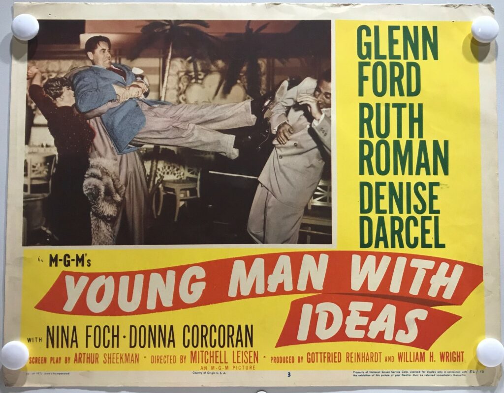 ORIGINAL LOBBY CARDS - YOUNG MAN WITH IDEAS - 1952 - set of 8 - Glenn ...