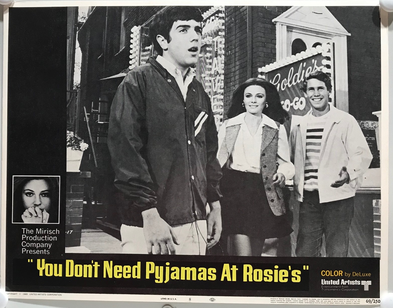 ORIGINAL LOBBY CARDS - YOU DON'T NEED PYJAMAS AT ROSIE'S - 1969 - set ...