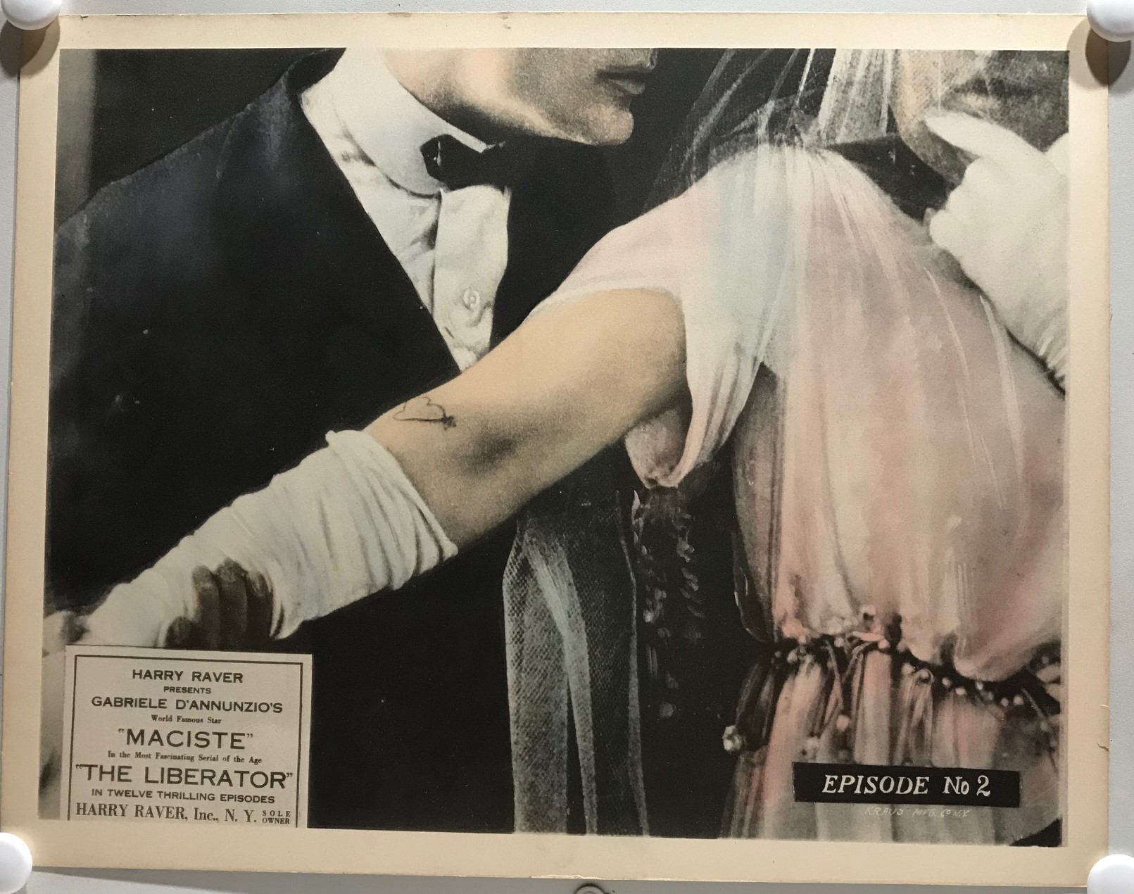 ORIGINAL SERIAL LOBBY CARD - "THE LIBERATOR" (c) -1918 - Maciste ...