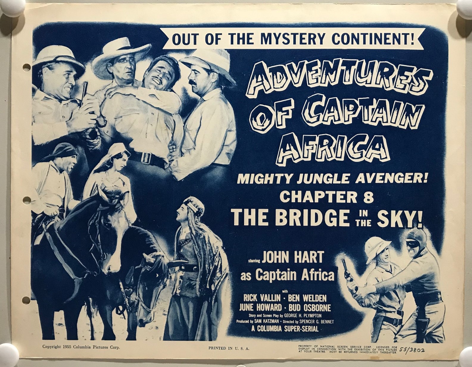 ORIGINAL SERIAL LOBBY CARD - ADVENTURES OF CAPTAIN AFRICA “Mighty ...