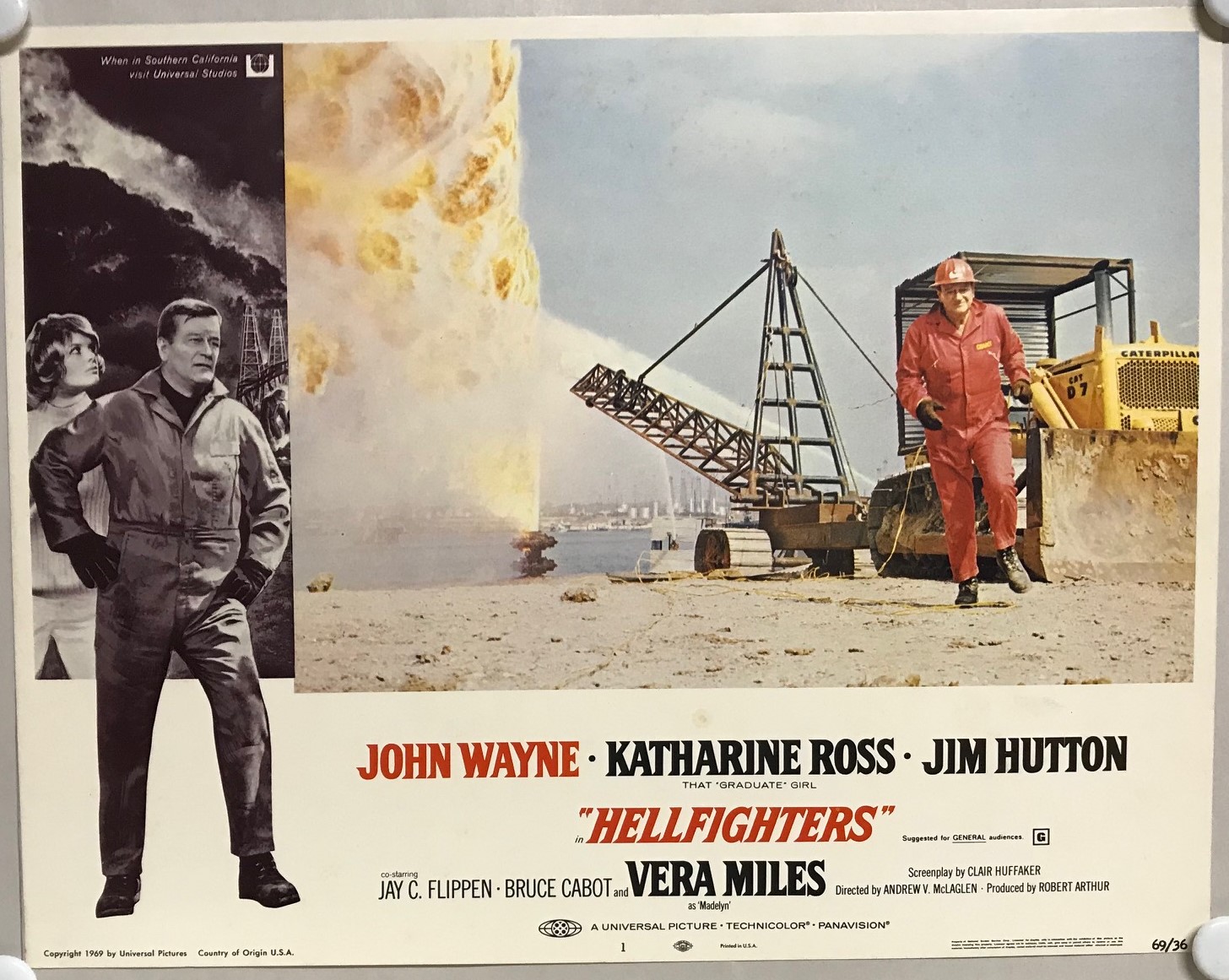 ORIGINAL LOBBY CARDS - HELLFIGHTERS - 1969 - set of 8 - John Wayne ...