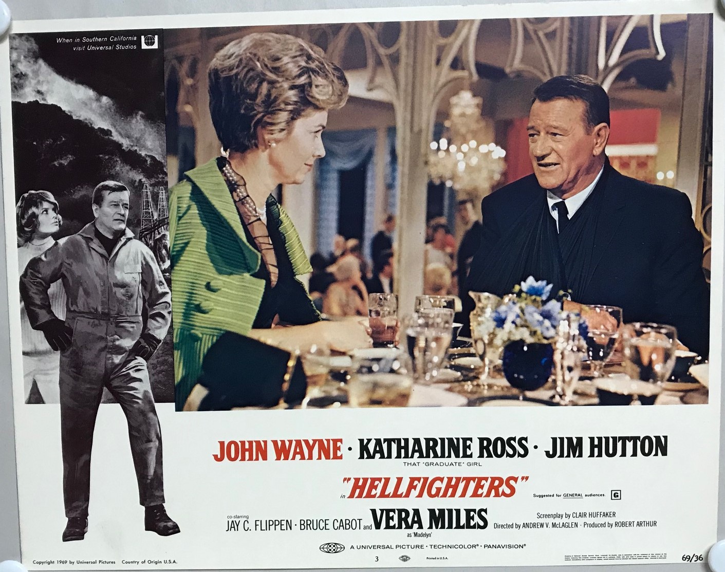 ORIGINAL LOBBY CARDS - HELLFIGHTERS - 1969 - set of 8 - John Wayne ...