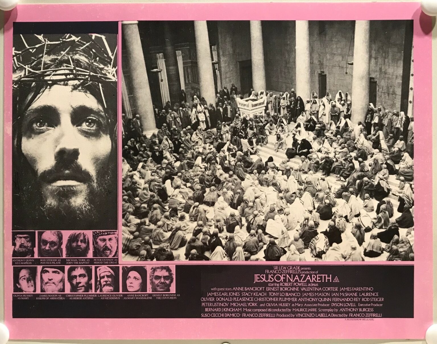 ORIGINAL LOBBY CARDS - JESUS OF NAZARETH - 1977 - set of 8 - Anne ...
