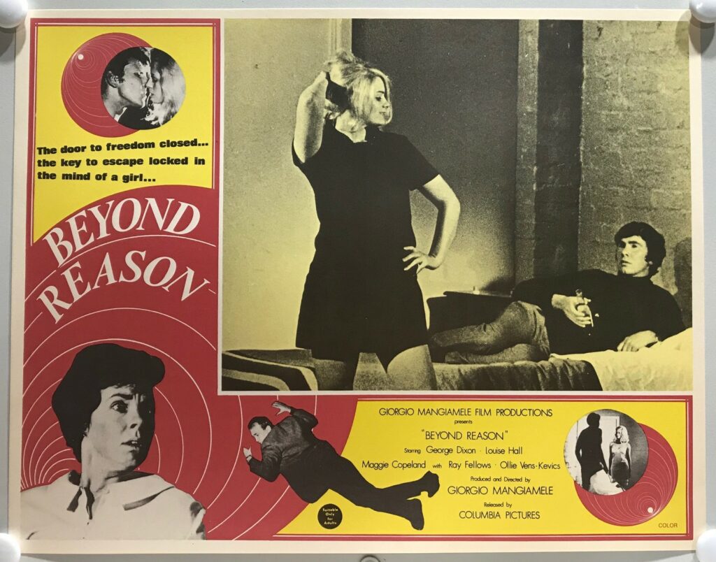 ORIGINAL LOBBY CARDS - BEYOND REASON - 1970 - set of 8 - Australia - George Dixon, Maggie ...