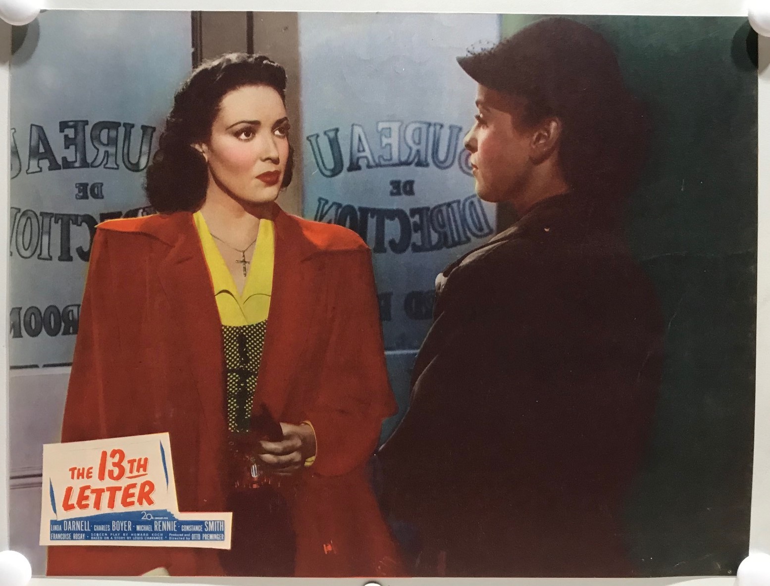 ORIGINAL LOBBY CARDS - THE 13TH LETTER - 1951 - set of 8 - Linda ...