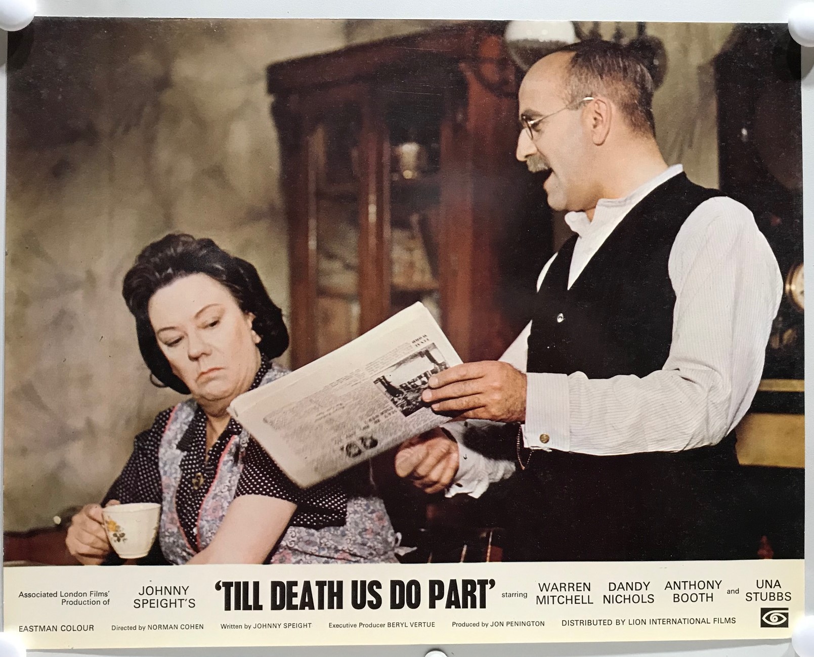 ORIGINAL LOBBY CARDS - 'TILL DEATH US DO PART - 1969 - set of 8 ...