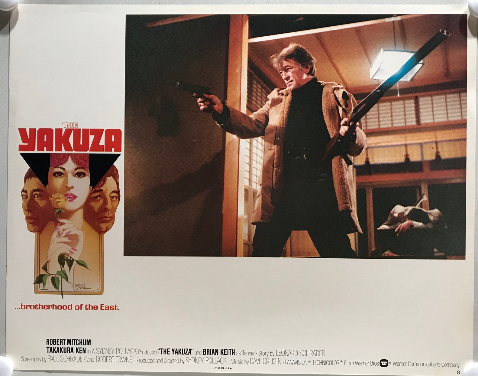 ORIGINAL LOBBY CARDS - THE YAKUZA - 1974 -set of 8 - Robert Mitchum ...