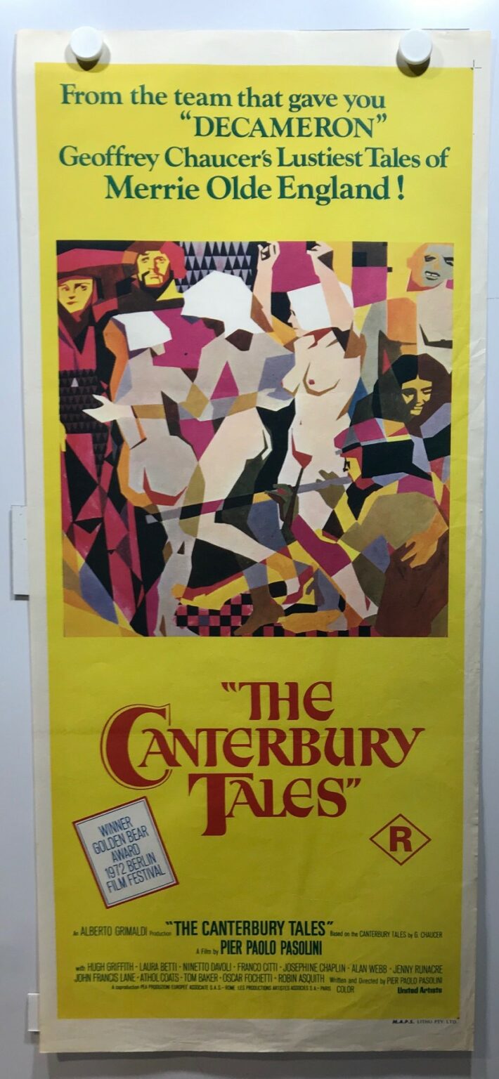 ORIGINAL DAYBILL MOVIE POSTER- THE CANTERBURY TALES - Hugh Griffith ...
