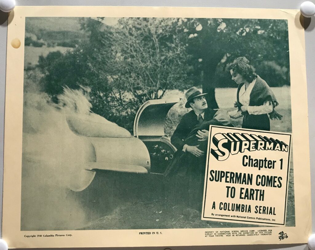 ORIGINAL SERIAL LOBBY CARD - SUPERMAN - 1948 – scene card – Ch 1 ...