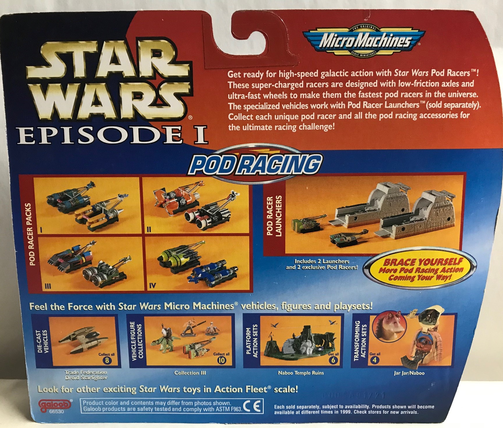 STAR WARS - GALOOB MICRO MACHINES - EPISODE 1 - POD RACER PACK III - X ...