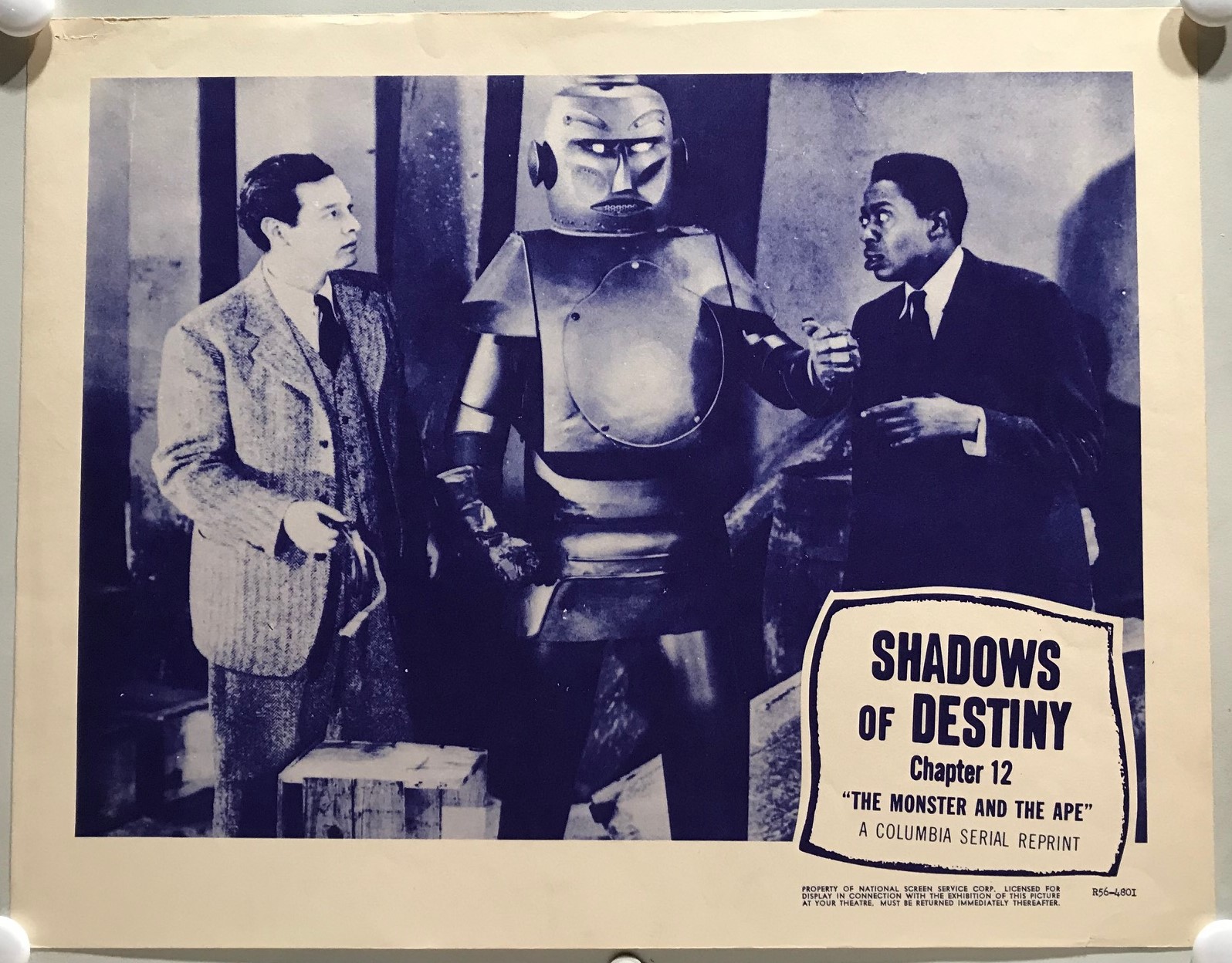 ORIGINAL SERIAL LOBBY CARD - THE MONSTER AND THE APE (a) - R1956 ...