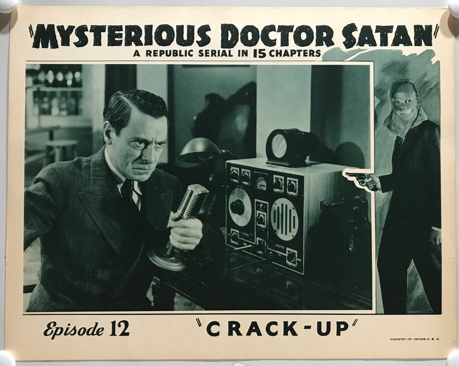 ORIGINAL SERIAL LOBBY CARD - MYSTERIOUS DOCTOR SATAN - 1940 - Ep 12 ...