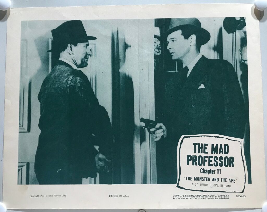 ORIGINAL SERIAL LOBBY CARD - THE MONSTER AND THE APE - R1956 – scene ...