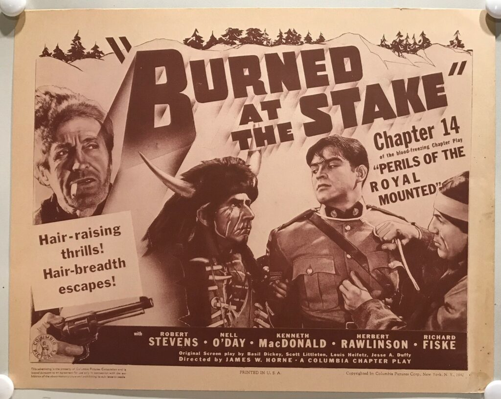 ORIGINAL SERIAL LOBBY CARD - PERILS OF THE ROYAL MOUNTED (a) - 1942 ...