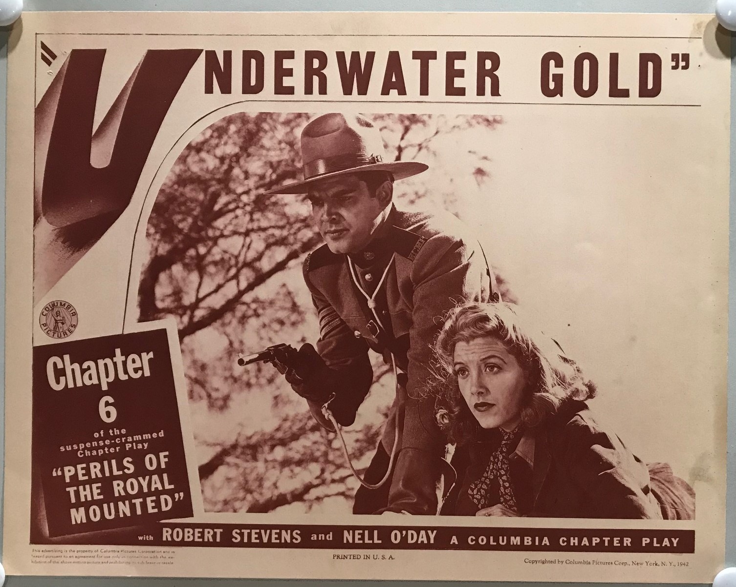 ORIGINAL SERIAL LOBBY CARD - PERILS OF THE ROYAL MOUNTED (c) - 1942 ...