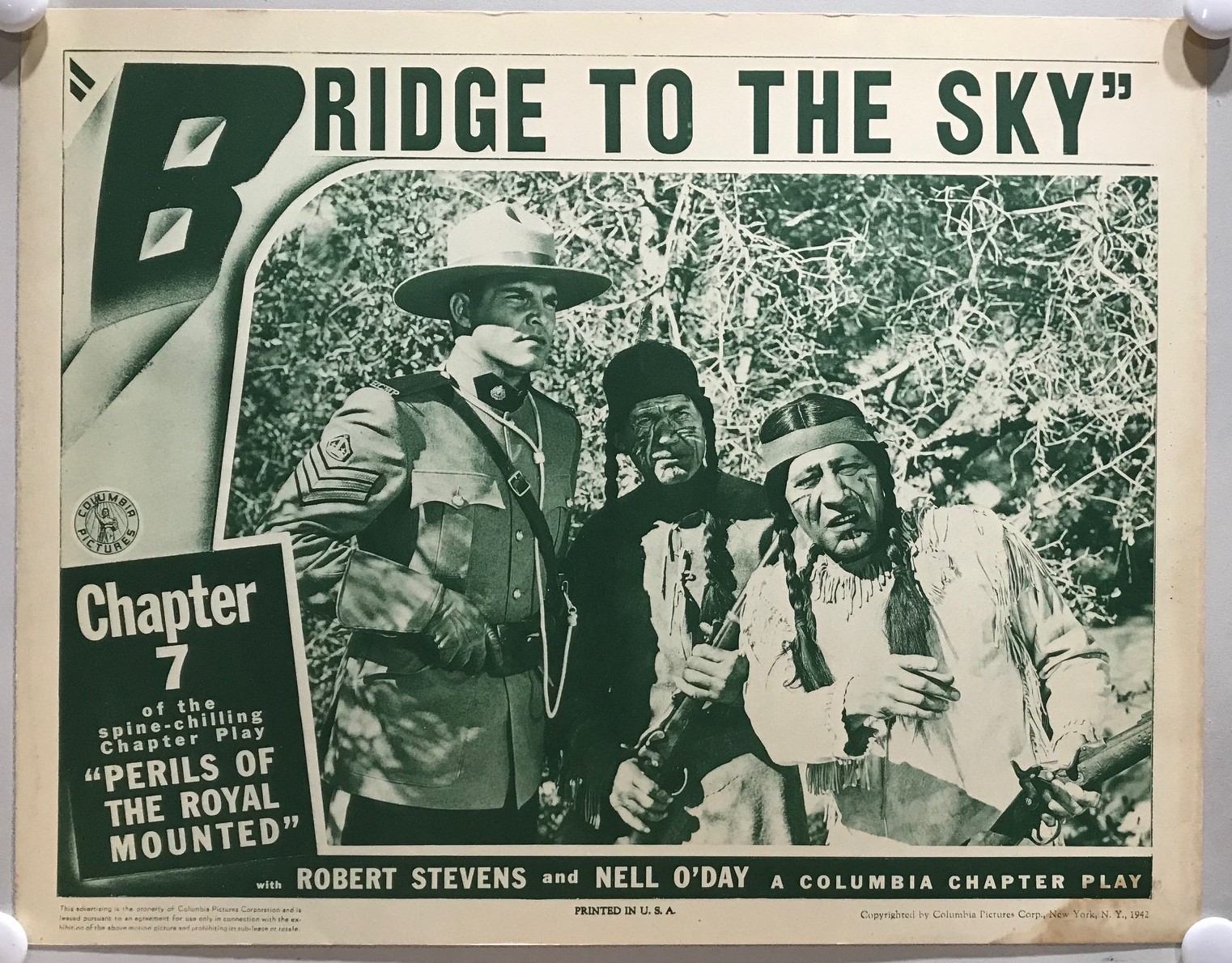 ORIGINAL SERIAL LOBBY CARD - PERILS OF THE ROYAL MOUNTED (d) - 1942 ...