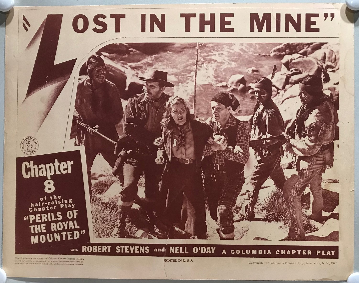 ORIGINAL SERIAL LOBBY CARD - PERILS OF THE ROYAL MOUNTED (f) - 1942 ...