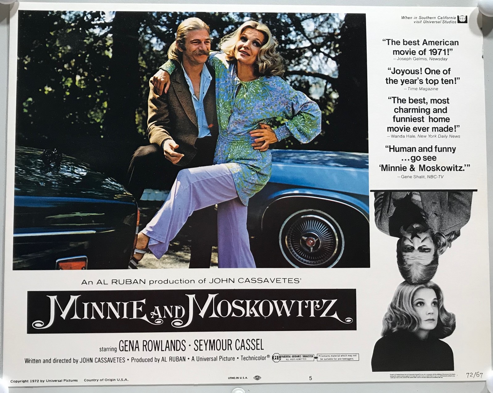 ORIGINAL LOBBY CARDS - MINNIE AND MOSKOWITZ - 1971 - set of 8 - Gena ...