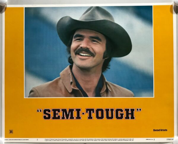 ORIGINAL LOBBY CARDS - SEMI-TOUGH - 1977 - set of 8 - Burt Reynolds, Kris Kristofferson, Jill ...