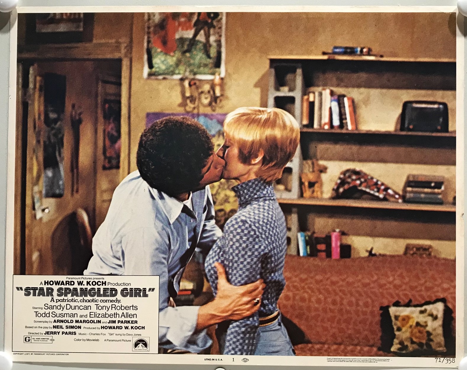 ORIGINAL LOBBY CARDS - STAR SPANGLED GIRL - 1971 - set of 8 - Sandy ...