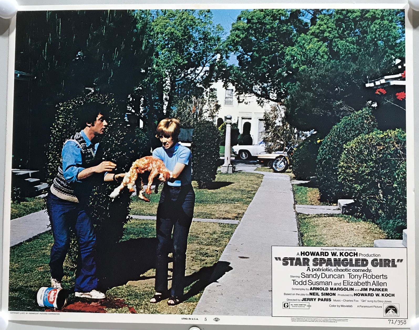 ORIGINAL LOBBY CARDS - STAR SPANGLED GIRL - 1971 - set of 8 - Sandy ...