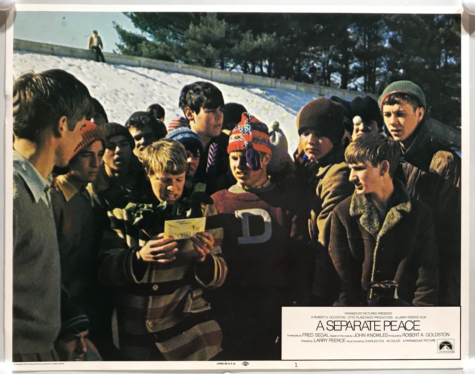 ORIGINAL LOBBY CARDS - A SEPARATE PEACE - 1972 - set of 8 - John Heyl ...