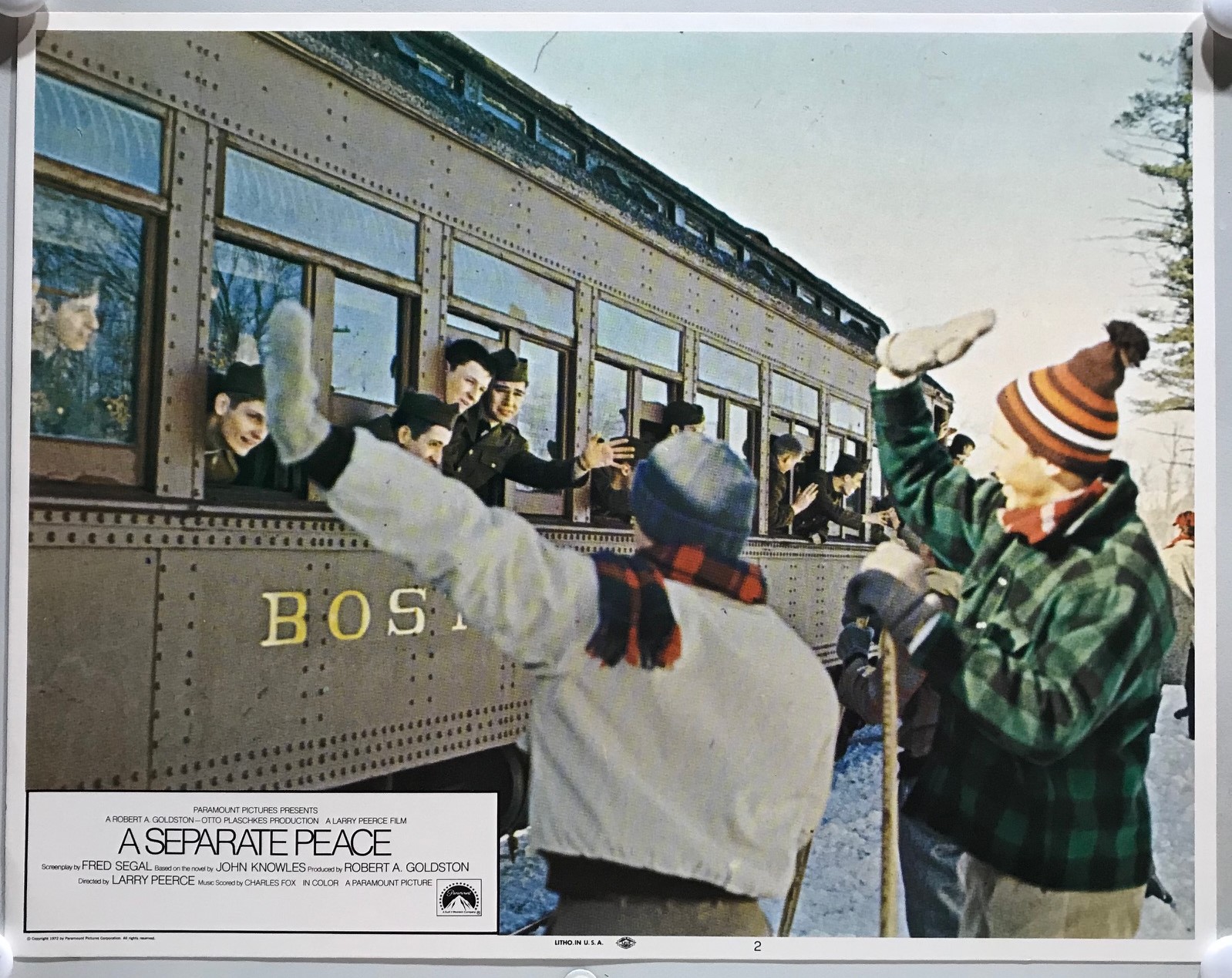 ORIGINAL LOBBY CARDS - A SEPARATE PEACE - 1972 - set of 8 - John Heyl ...