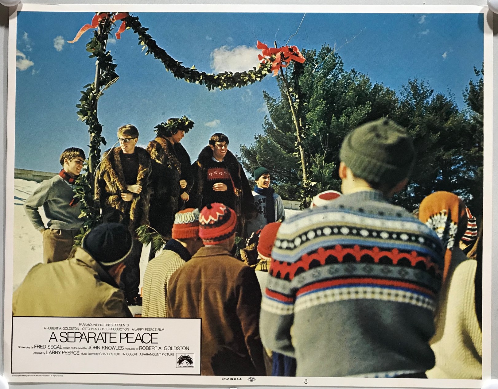 ORIGINAL LOBBY CARDS - A SEPARATE PEACE - 1972 - set of 8 - John Heyl ...