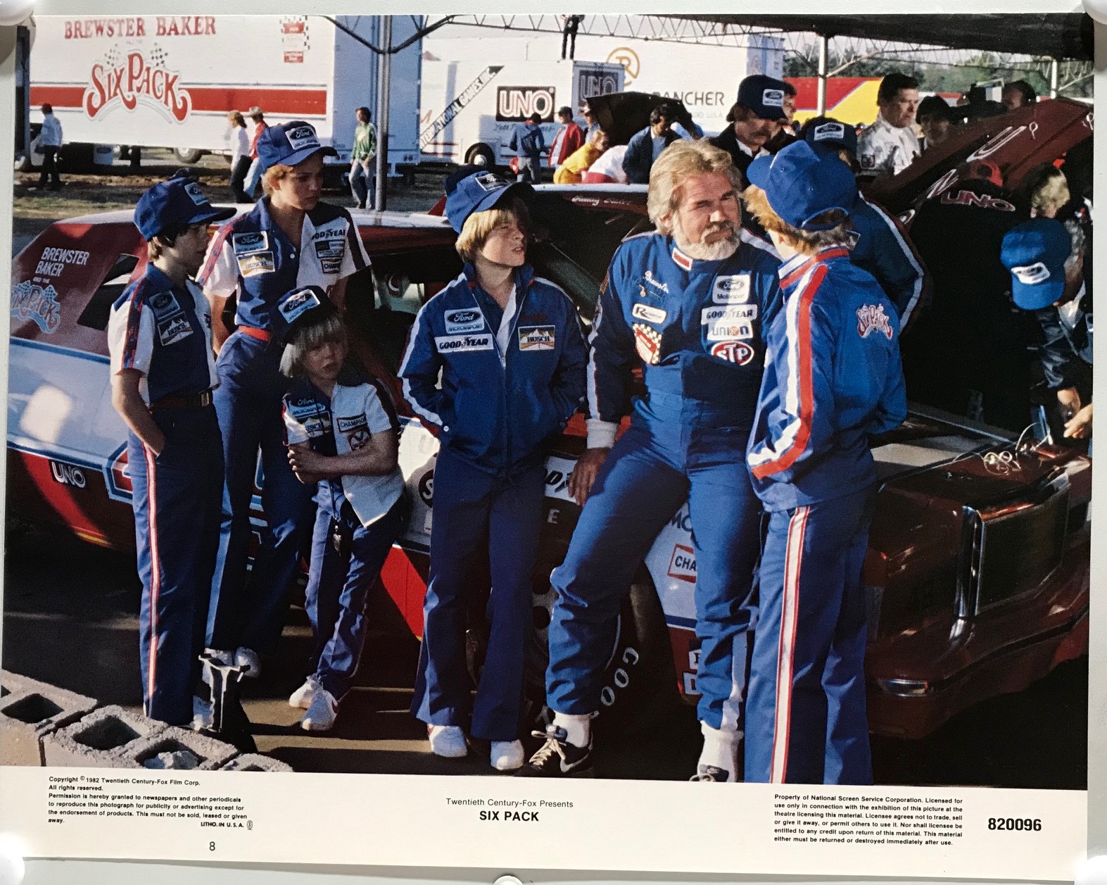 ORIGINAL LOBBY CARDS - SIX PACK - 1982 - set of 8 - Kenny Rogers, Diane ...